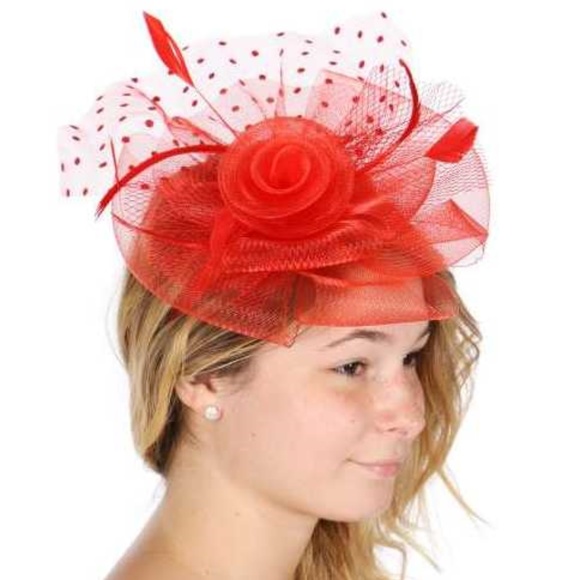 Accessories | New Dressy Formal Church Feather Fascinator Hat | Poshmark